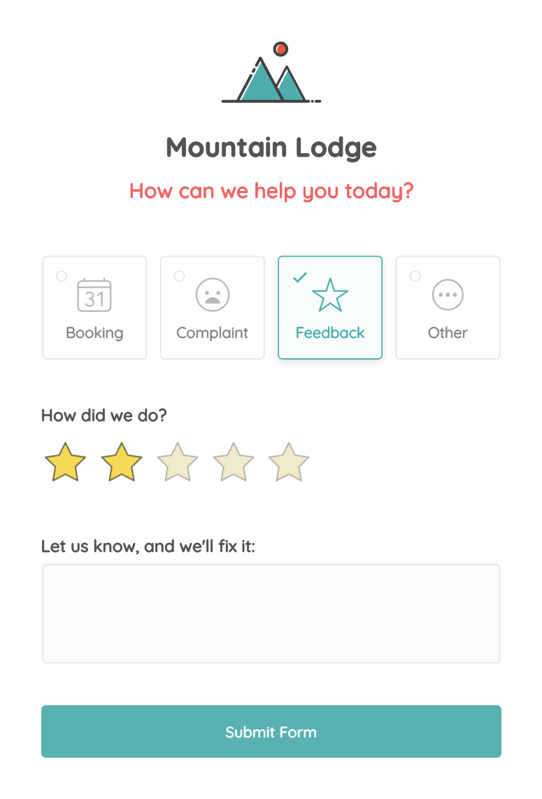 Best 13 Feedback Form Examples and Templates [2023 Update]